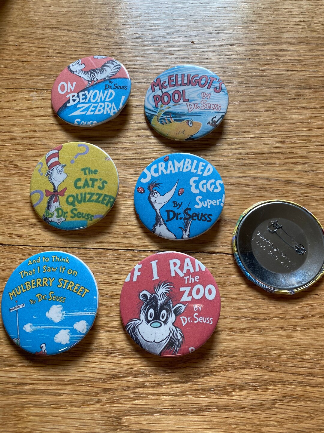 Lot of 6 Dr. Seuss Banned Book Buttons Pin Pinback Out of Print Badge ...