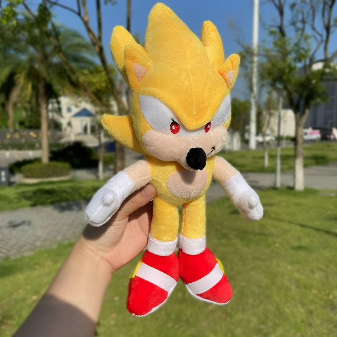 Super Sonic Plush, Sonic Hedgehog, Sonic Toy, Sonic Game, Stuffed ...
