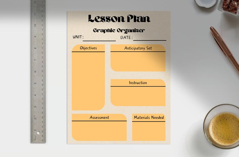 Lesson Plan Graphic Organizer, Green - for Teachers, Administration ...