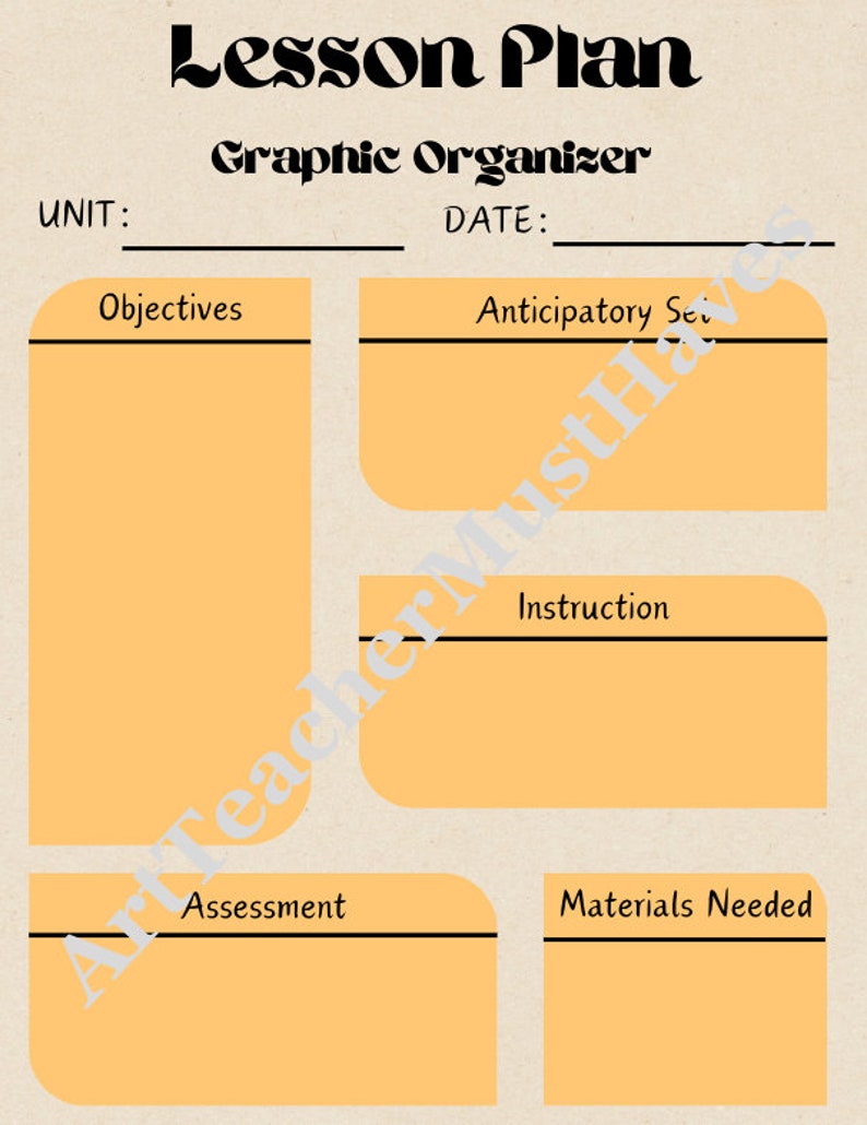 Lesson Plan Graphic Organizer, Green - for Teachers, Administration ...