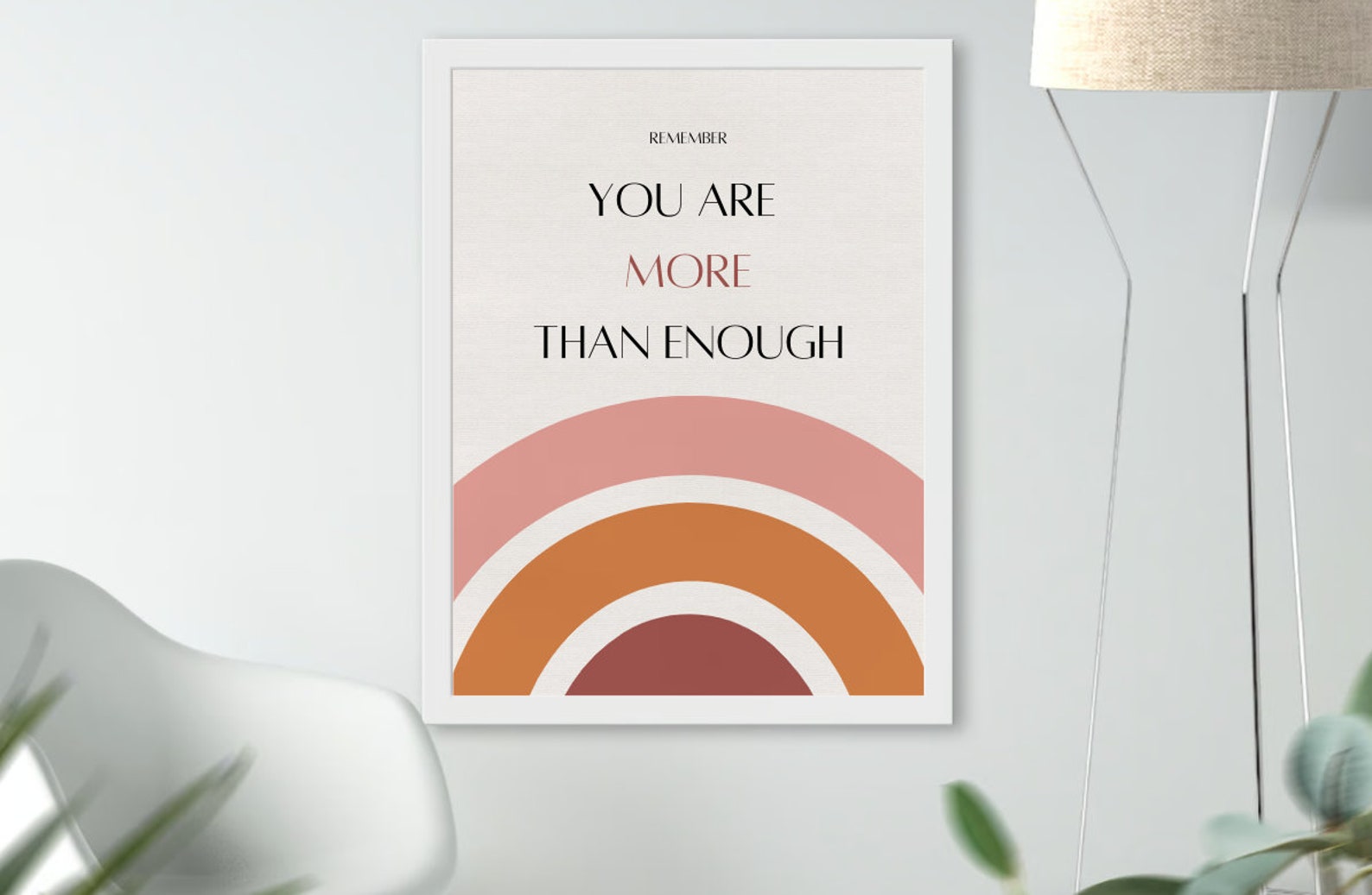 Minimalist Motivational Poster, "you Are MORE Than Enough" - for ...