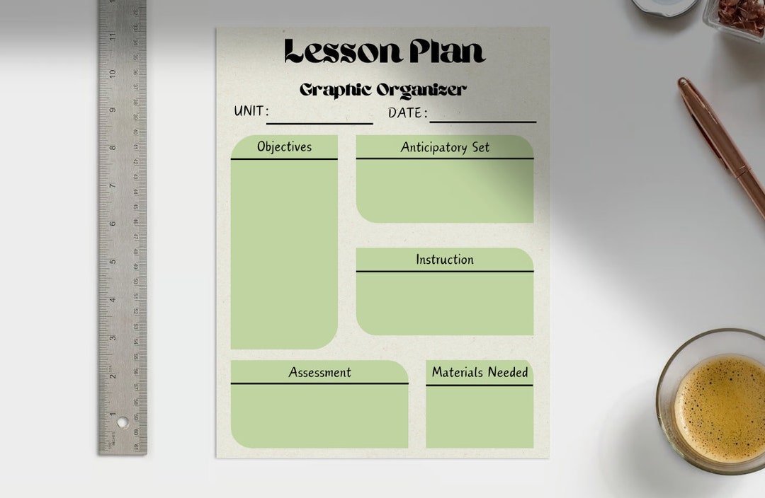 Lesson Plan Graphic Organizer, Green - for Teachers, Administration ...