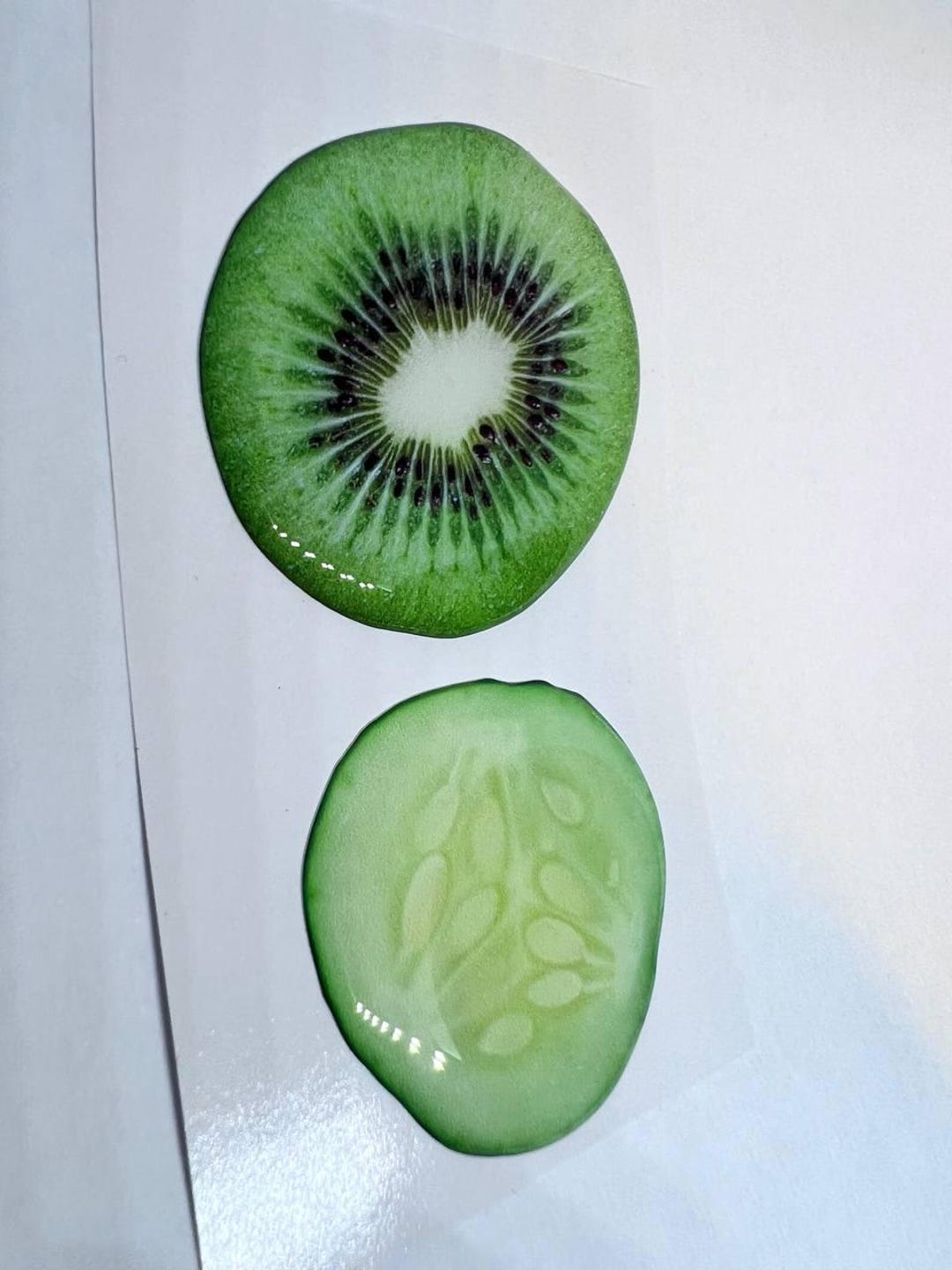 3D Resin Stickers (fruits & Vegetables), Epoxy Stickers. Domed. Domed ...