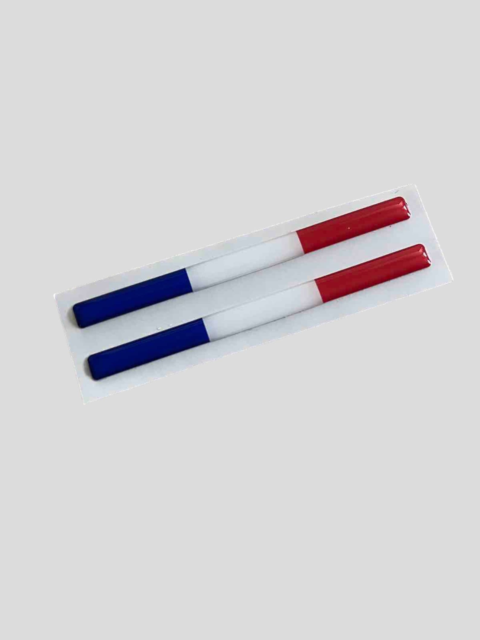 French Flag Epoxy Domed Stickers: 3D Resin Decals (2 Pcs, 80x6 Mm) - Etsy