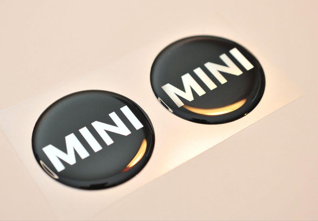 2pcs X MIN Sticker (Ø 40mm) Domed MINI Decal Car Badge Accessory - Etsy