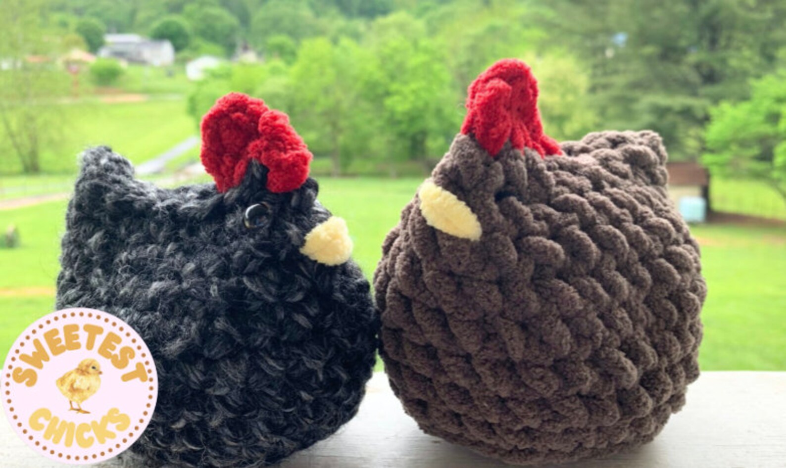 Adopt Your Own Crochet Mini Hen, Knitted Crochet Chicken, Adoption for ...