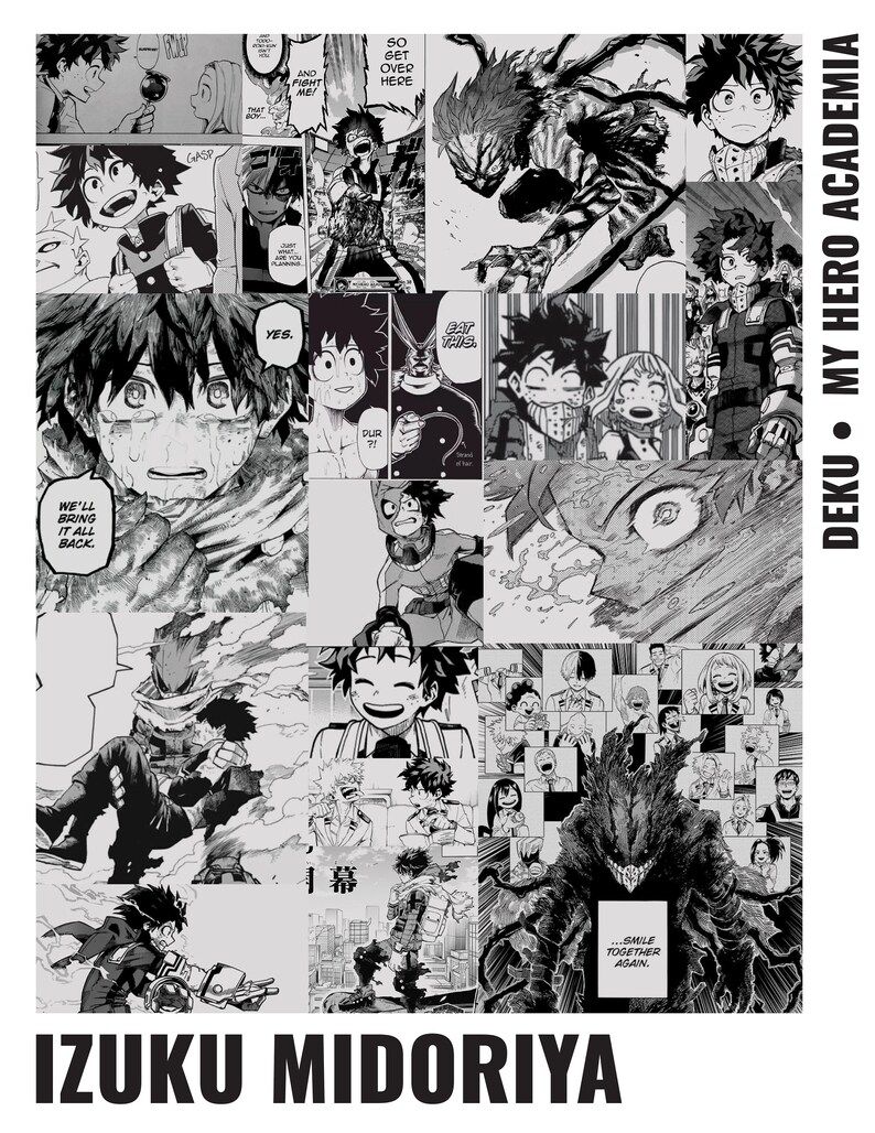 My Hero Academia Deku Izuku Midoriya Digital Poster Print - Etsy