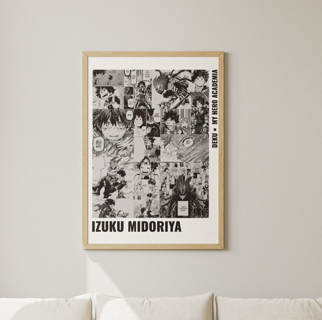 My Hero Academia Deku Izuku Midoriya Digital Poster Print - Etsy