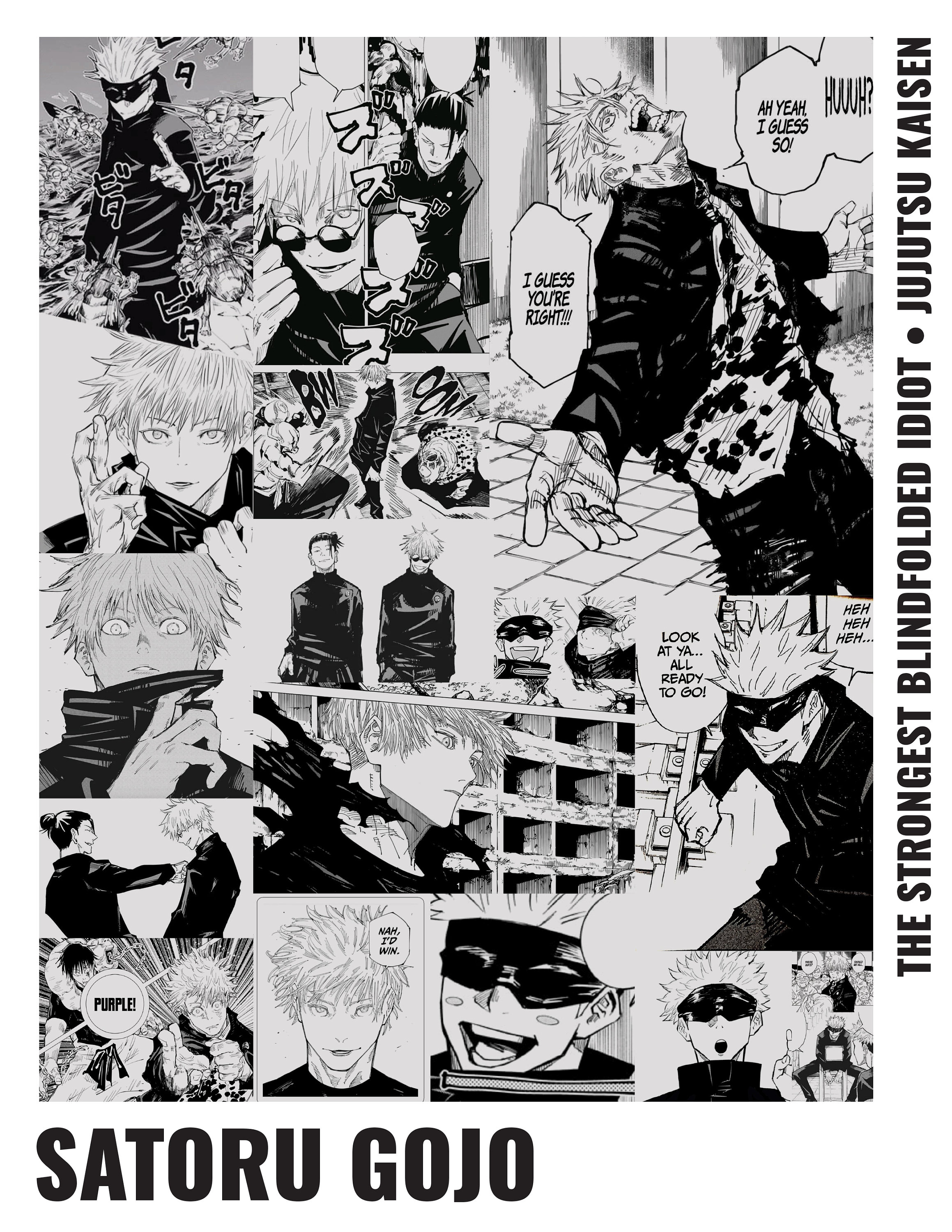 Satoru Gojo Jujutsu Kaisen JJK Digital Download Print Poster - Etsy ...
