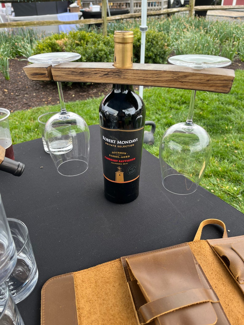 The Wine Butler - Barrel Stave | Reclaimed Bourbon Barrel Wood Wine and ...