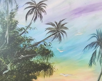 Florida Highwaymen Style - Original Painting - " Johns Paradise " - Etsy