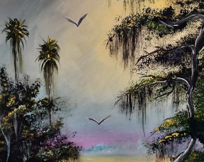 Florida Highwaymen Style - Original Painting - " Johns Paradise " - Etsy