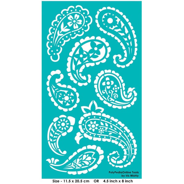 Paisley Stencil - Etsy