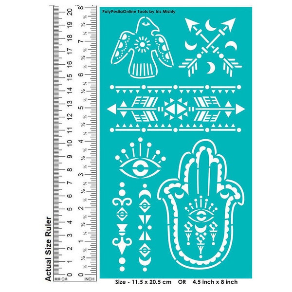 Hamsa Stencil - Etsy