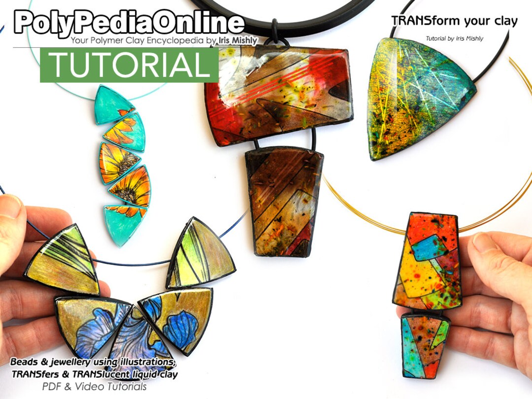 4 Polymer Clay Tutorials, Polymer Clay Jewelry, Polymer Necklace ...