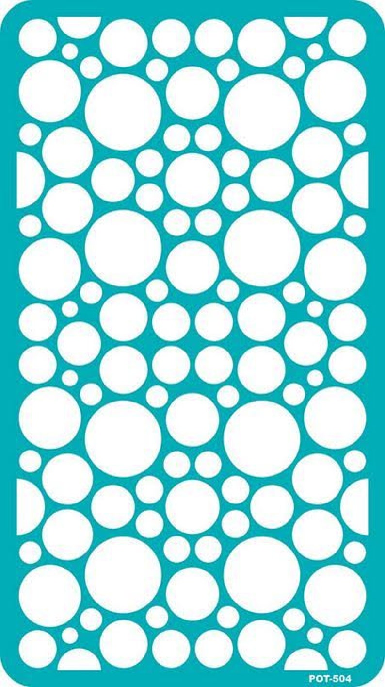 Adhesive Stencil Circles Stencil Reusable Stencil Glass | Etsy
