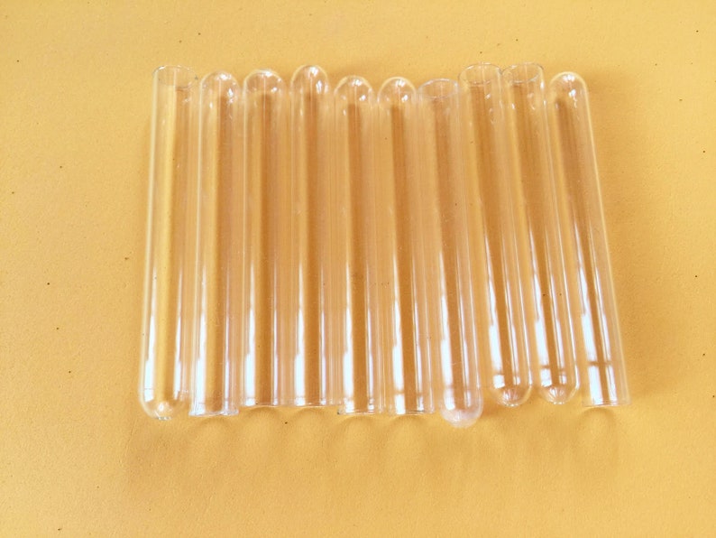10 Test Tubes Craft Supplies Glass Test Tube 2 Bud Vases | Etsy