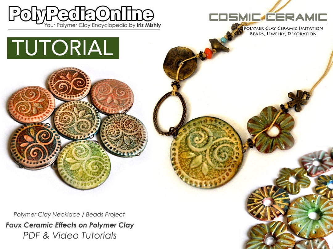 Polymer Clay Tutorial, Polymer Clay Jewelry, Polymer Ceramic, Polymer ...