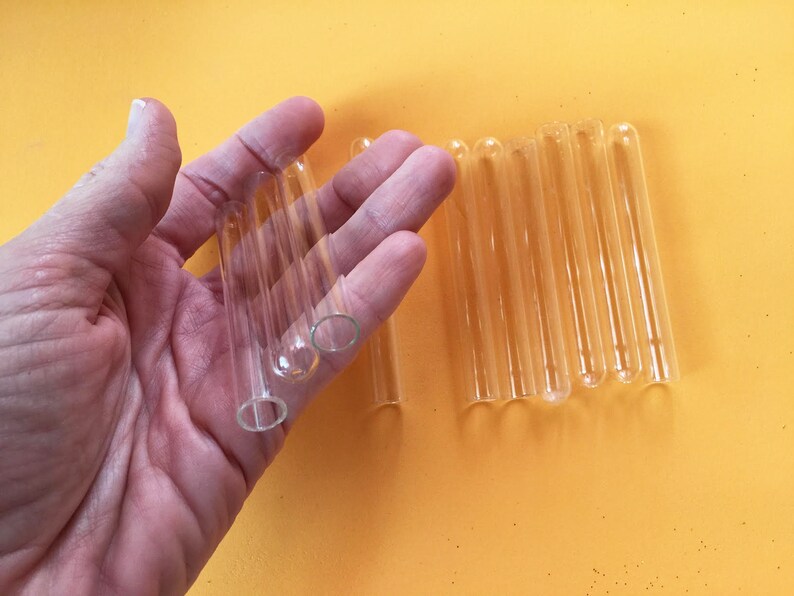 10 Test Tubes Craft Supplies Glass Test Tube 2 Bud Vases | Etsy