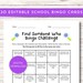 Human Bingo-find Someone Who-mix and Mingle Bingo-classroom Bingo ...