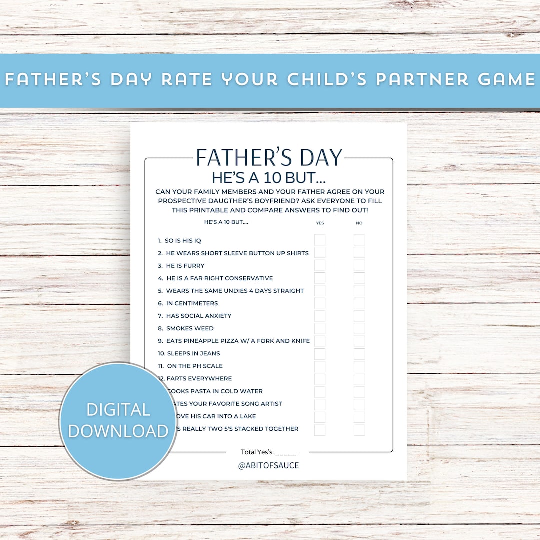 Father's Day Would You Rather Game, Father's Day Games Printable, Would ...