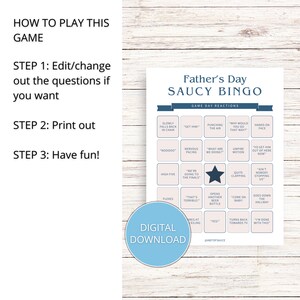 Printable Father's Day Bingo, Father's Day Bingo Cards, Father's Day ...