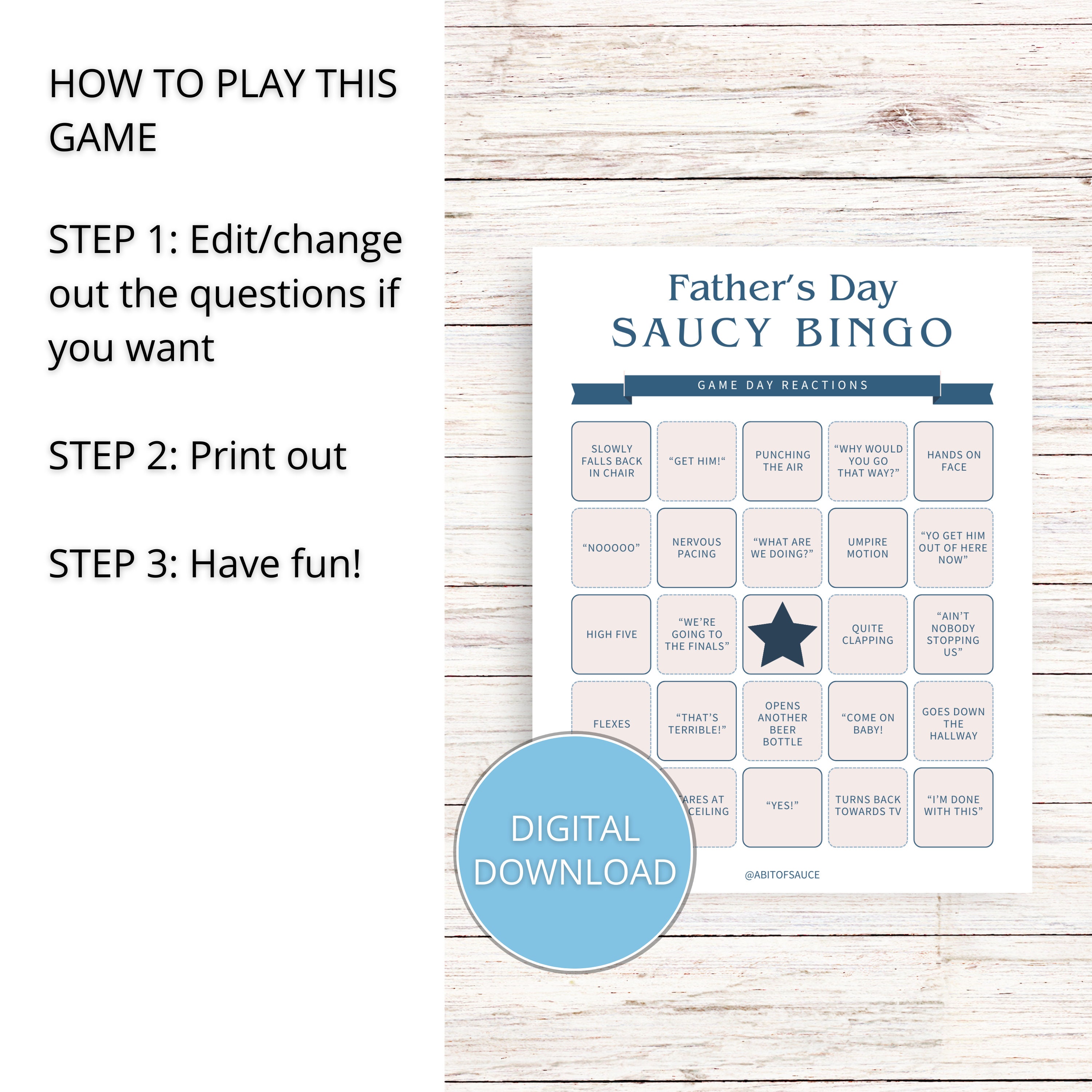 Printable Father's Day Bingo, Father's Day Bingo Cards, Father's Day ...
