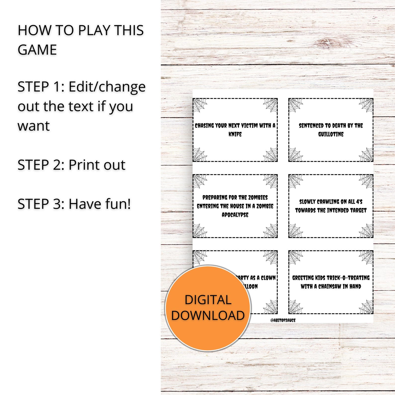 Charades Game, Charades Cards, Printable Charades, Charades Printable ...