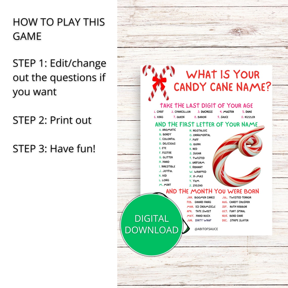 Whats Your Name Game, Hello My Name Is, Name Generator, Xmas Party ...