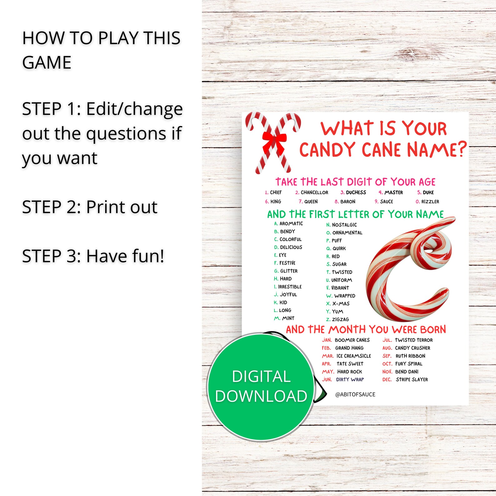 Whats Your Name Game, Hello My Name Is, Name Generator, Xmas Party ...