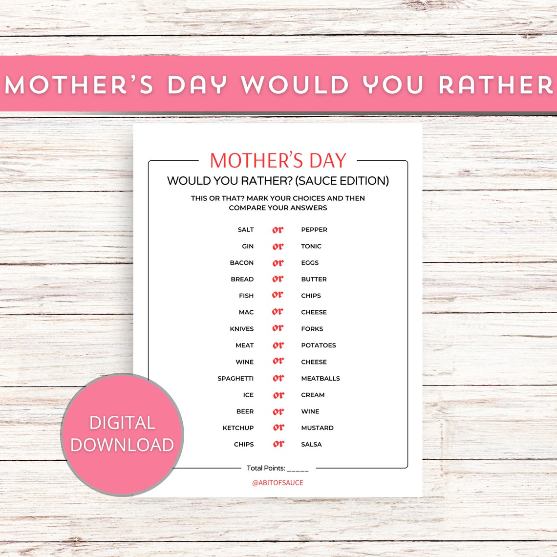 Would You Rather Mom, Would You Rather Slumber Party, Mother's Day ...