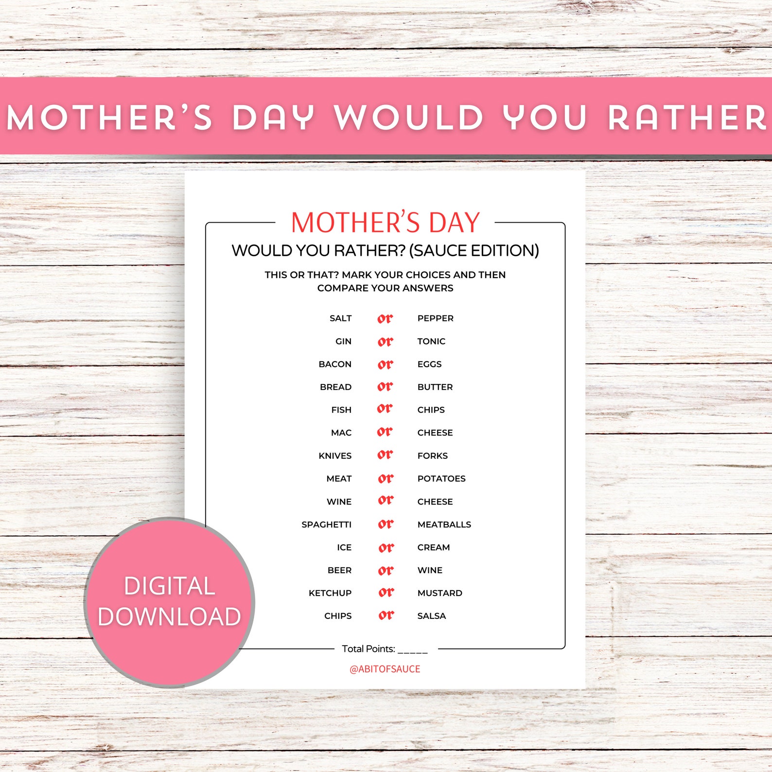 Would You Rather Mom, Would You Rather Slumber Party, Mother's Day ...