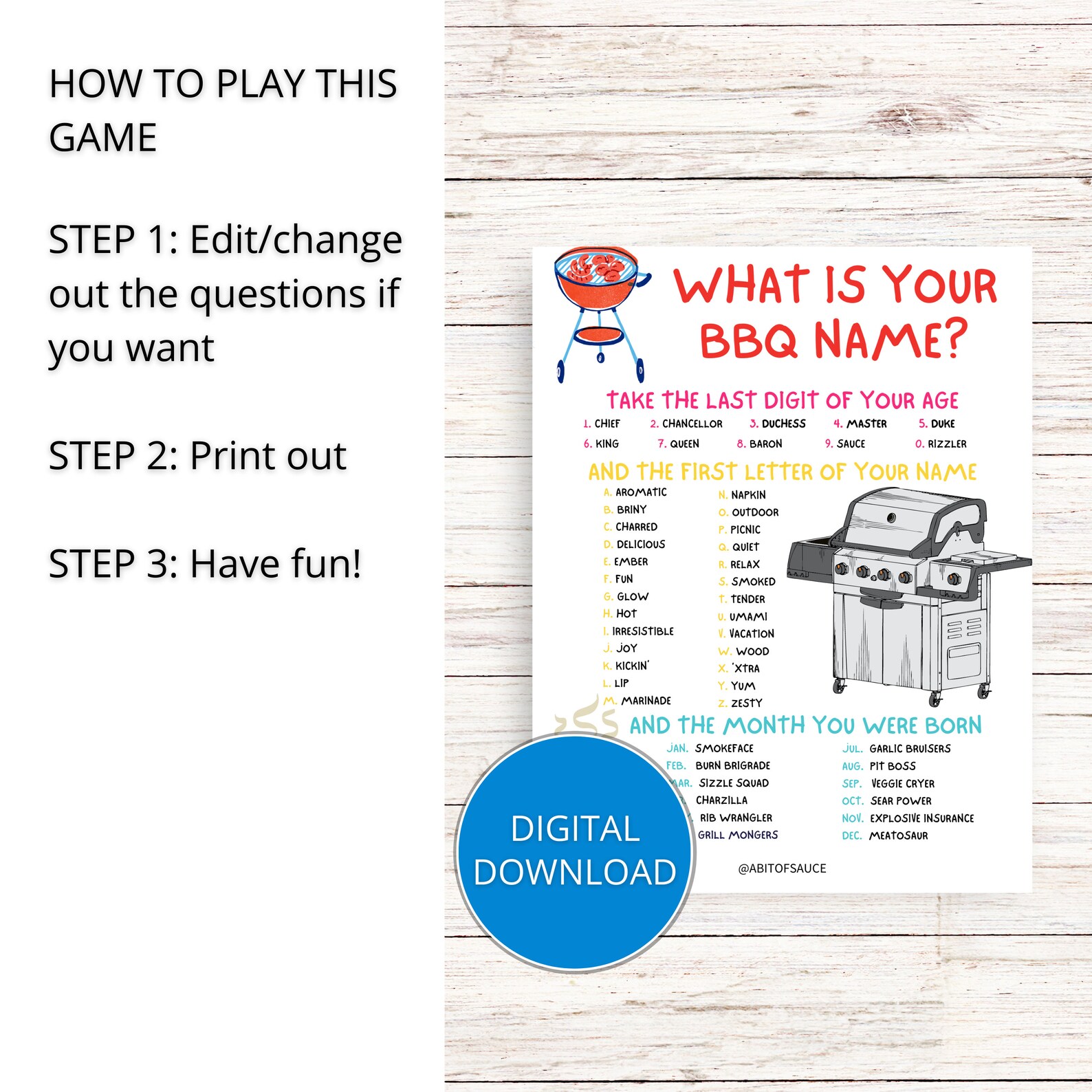 What's Your Name Game, Hello My Name Is, Summer Name Game, Pool Party ...