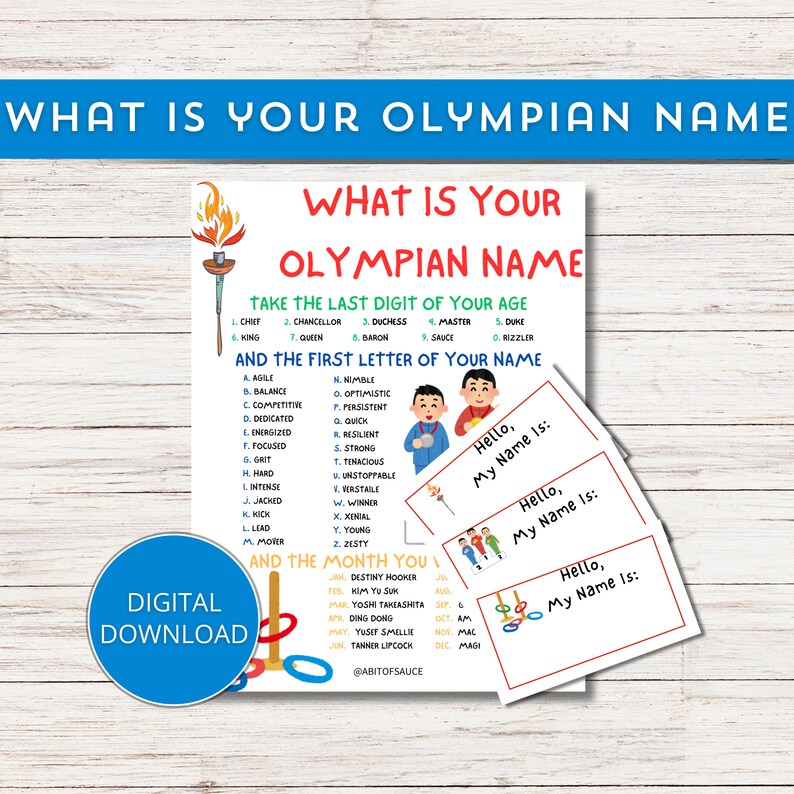 What's Your Name Game, Hello My Name Is, Summer Name Game, Pool Party ...