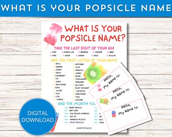 What's Your Name Game, Hello My Name Is, Summer Name Game, Pool Party ...