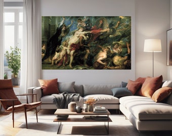 Raising of the Cross by Peter Paul Rubens Classic Fine Art Colorful ...