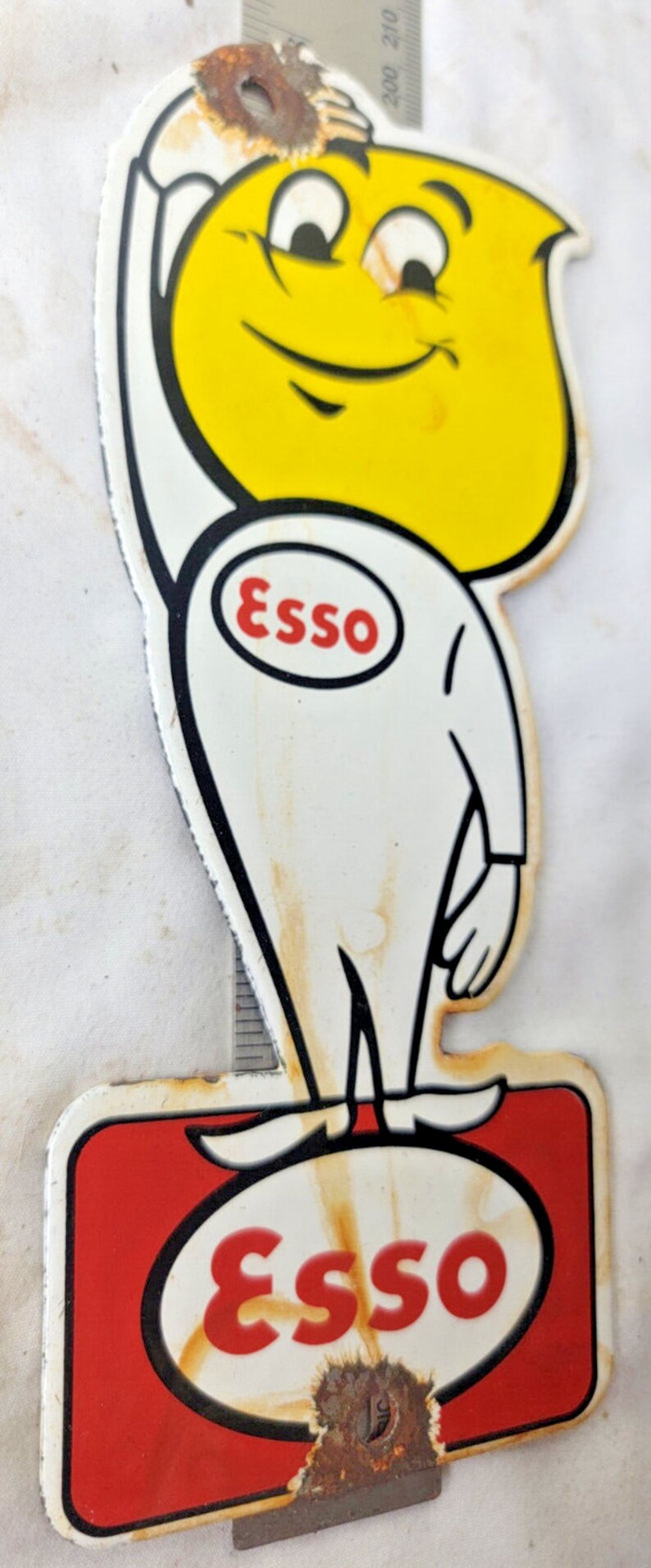 Vintage 8 ESSO PORCELAIN Sign Pump Plate GAS Station Oil - Etsy
