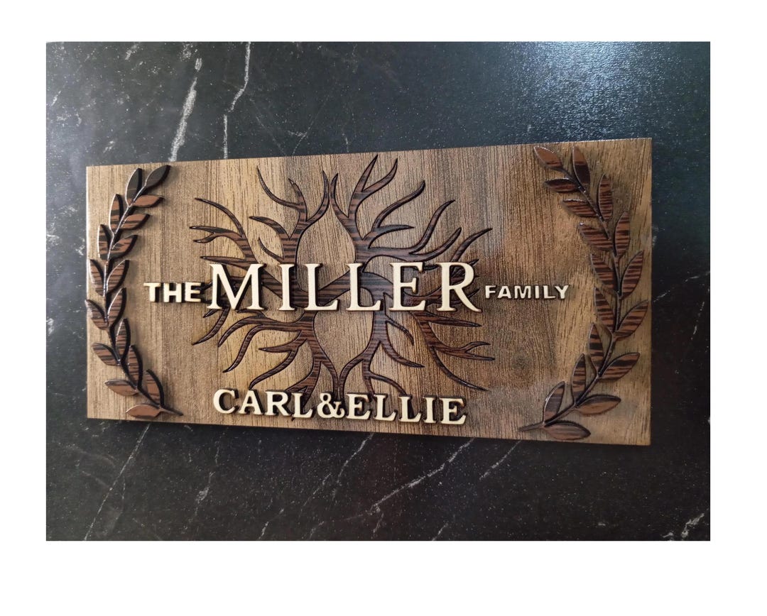 Personalized Layered MDF Wall Hanging Keychain Holder With Magnetic Key ...