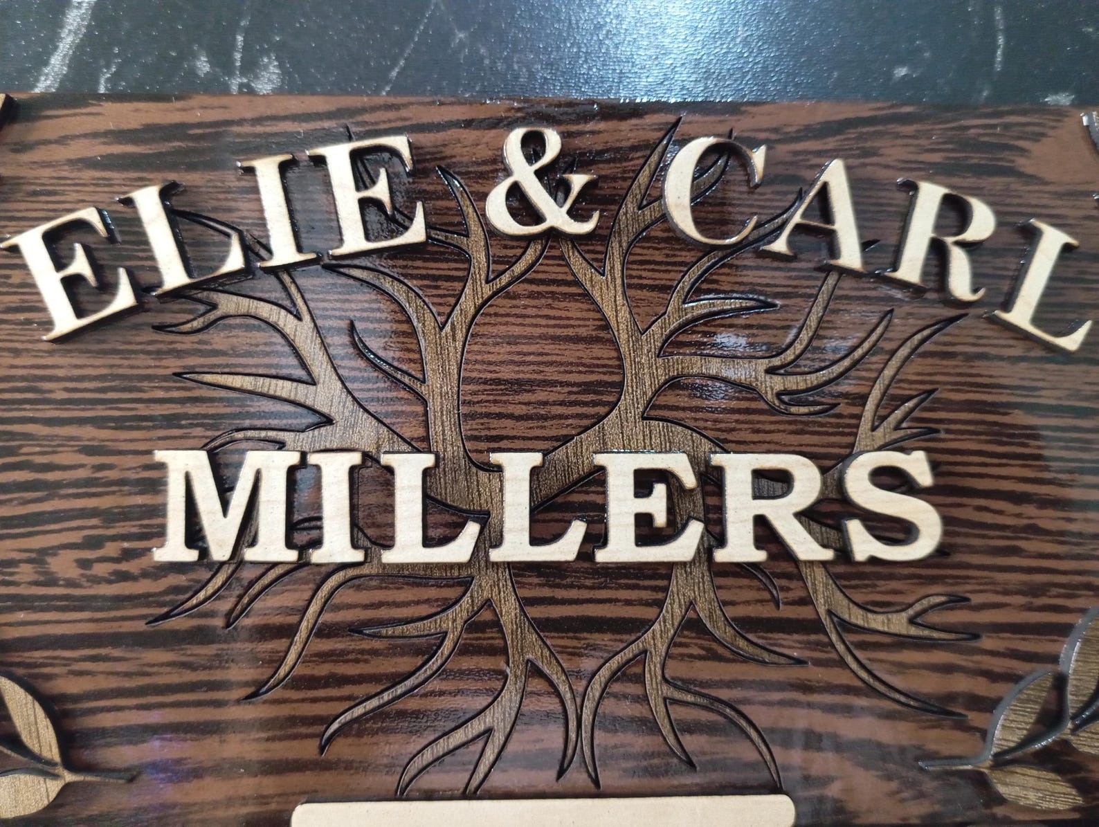 Personalized Layered MDF Wall Hanging Keychain Holder With Magnetic Key ...