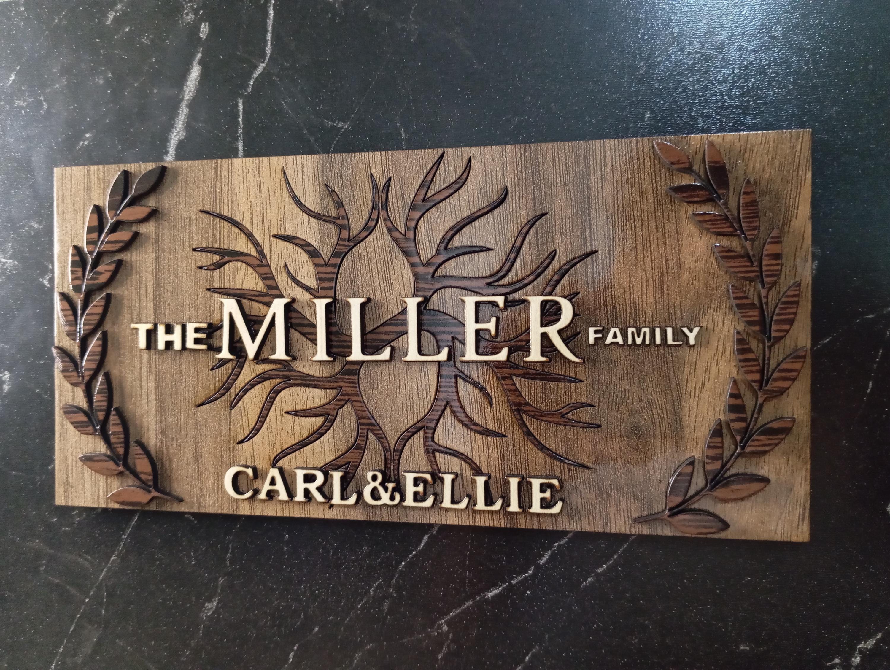 Personalized Layered MDF Wall Hanging Keychain Holder With Magnetic Key ...