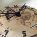 Handmade Wood Wall Clock With Yin Yan's Dragon Engraving,wooden Clock ...