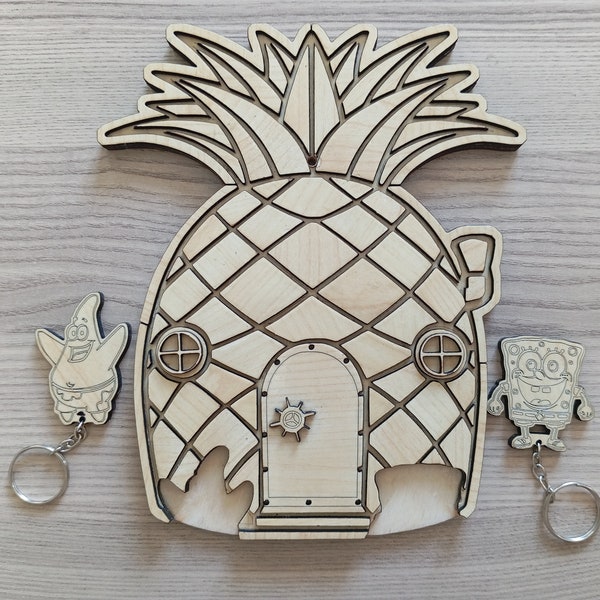 Spongebob Keychain - Etsy