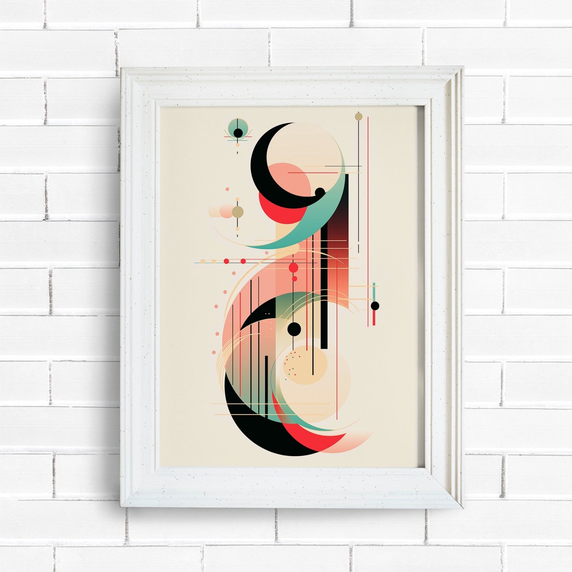 Abstract Art Style, Modern Wall Art, Round Shape Wall Art Decor ...