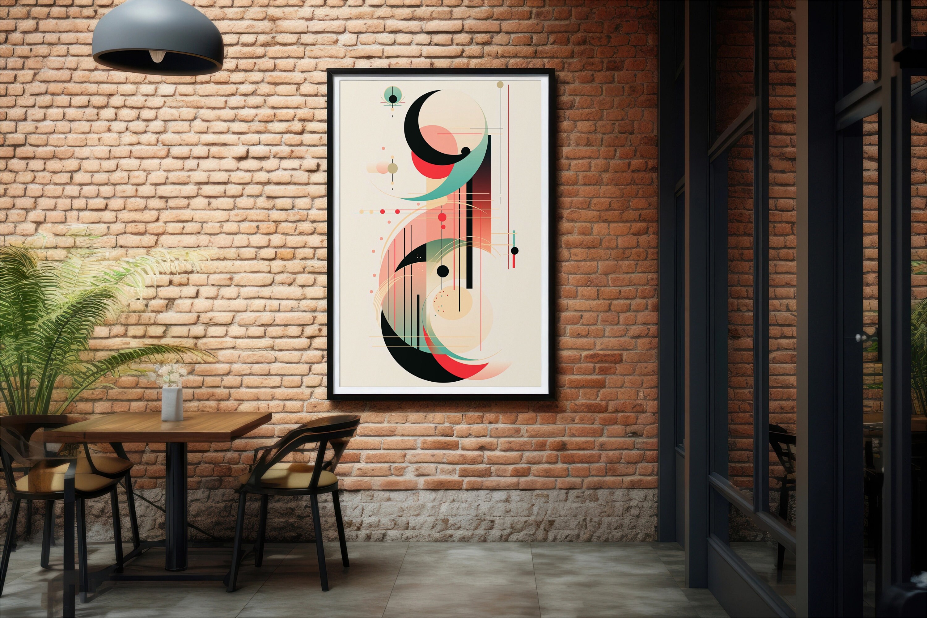 Abstract Art Style, Modern Wall Art, Round Shape Wall Art Decor ...