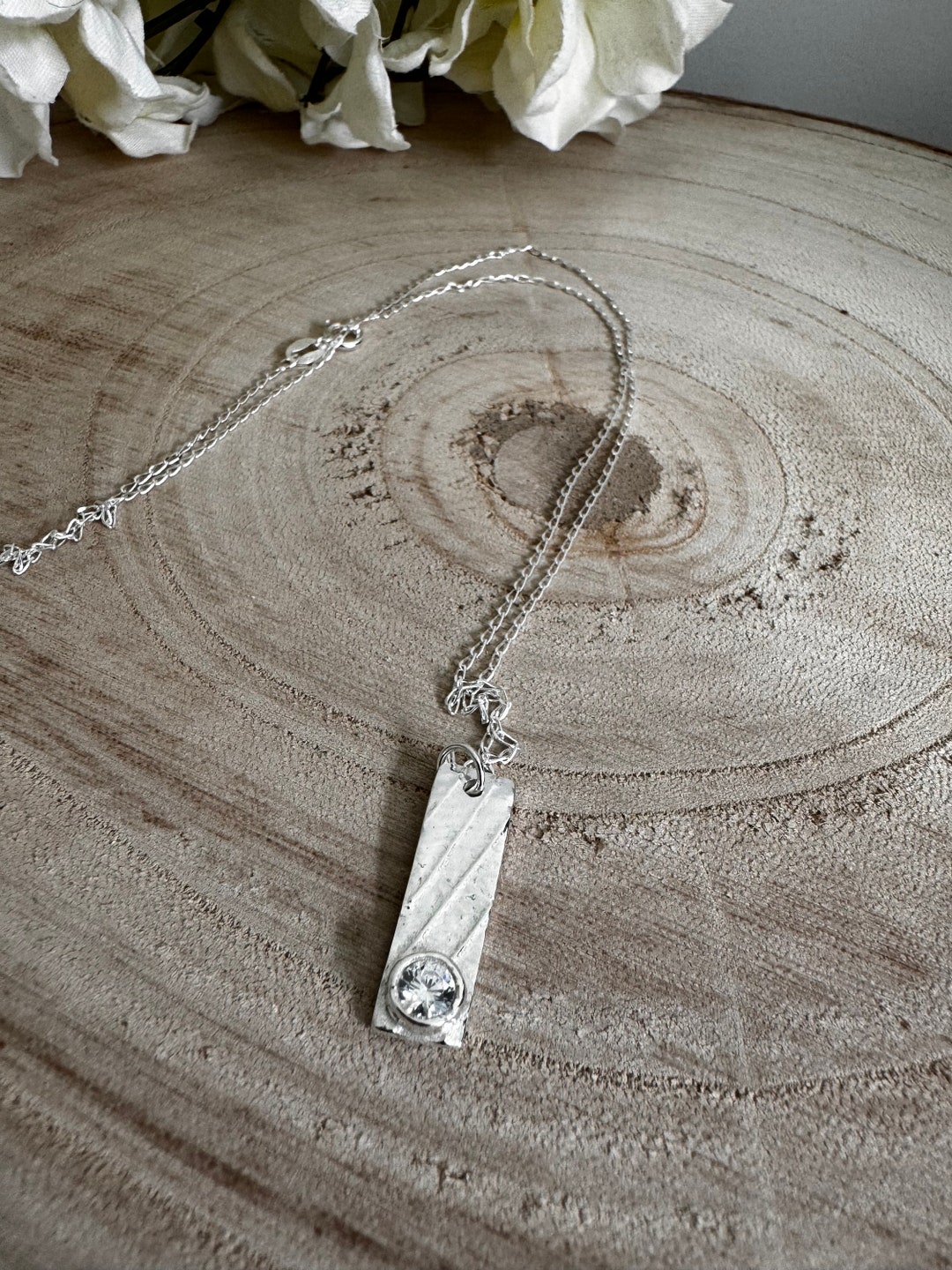 Handmade Fine Silver Pendant Necklace With Delicate Texture ...