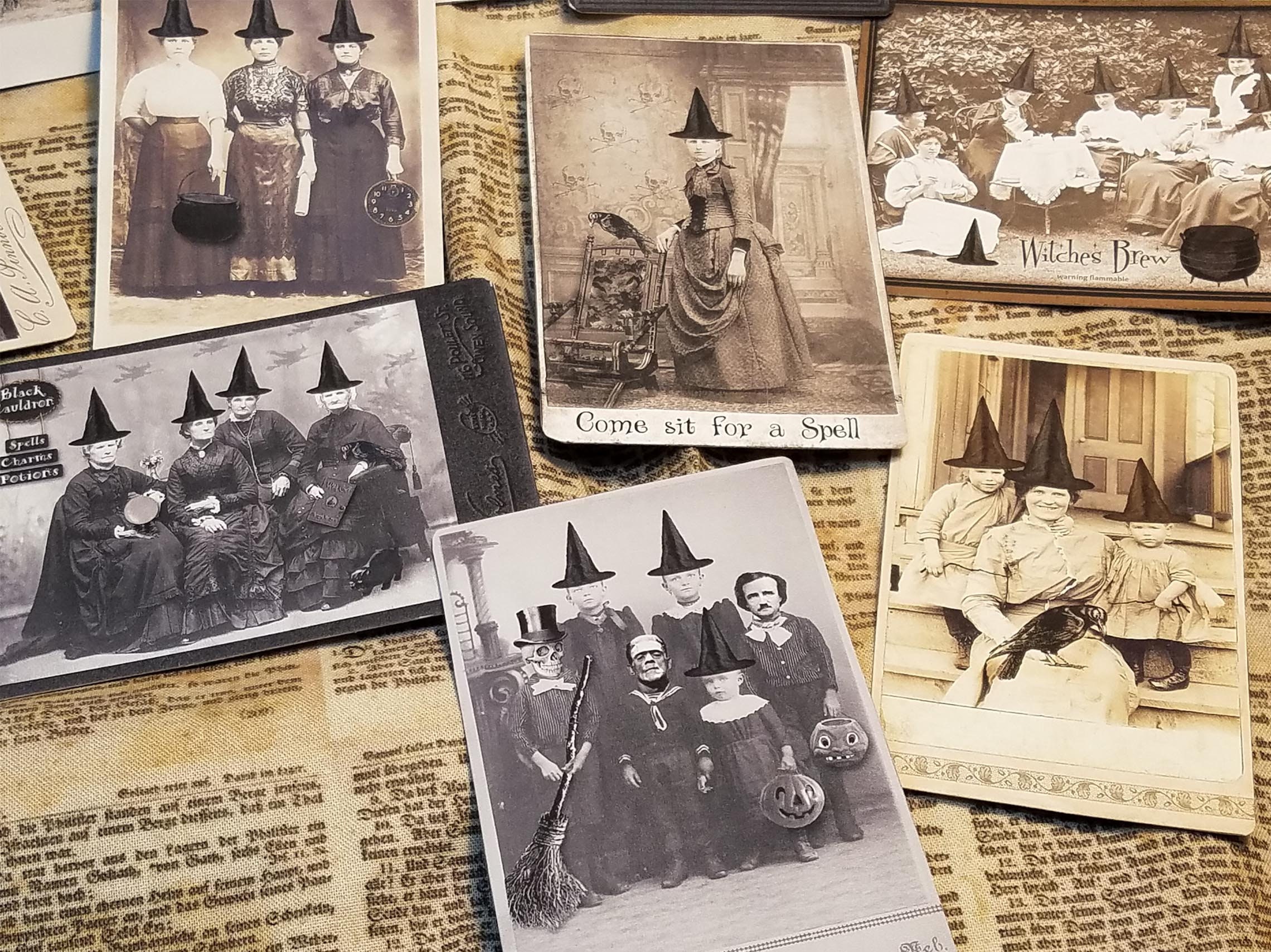 Set 7 Witches Trade Cards - Etsy