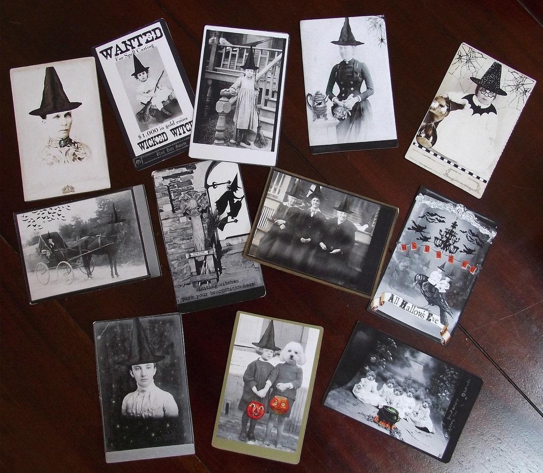 Set 6 Witches Trading Cards - Etsy