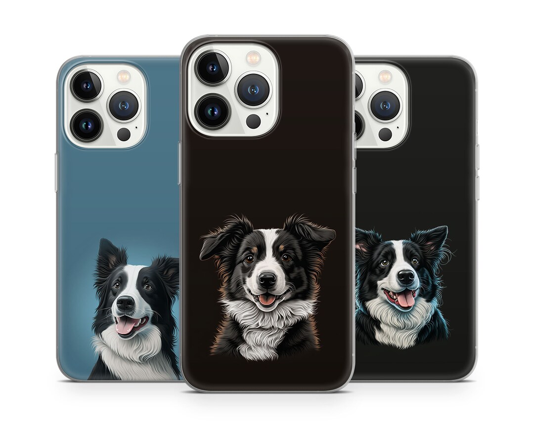 Border Collie Crew: Stylish Dog Phone Cases for iPhone 15 14 13 12 Pro ...