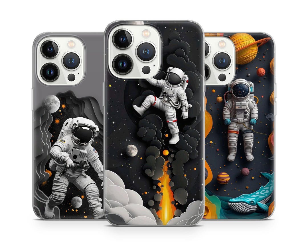 Dreamy Space Explorer Astronaut Phone Case for iPhone 16 15 14 13 12 ...