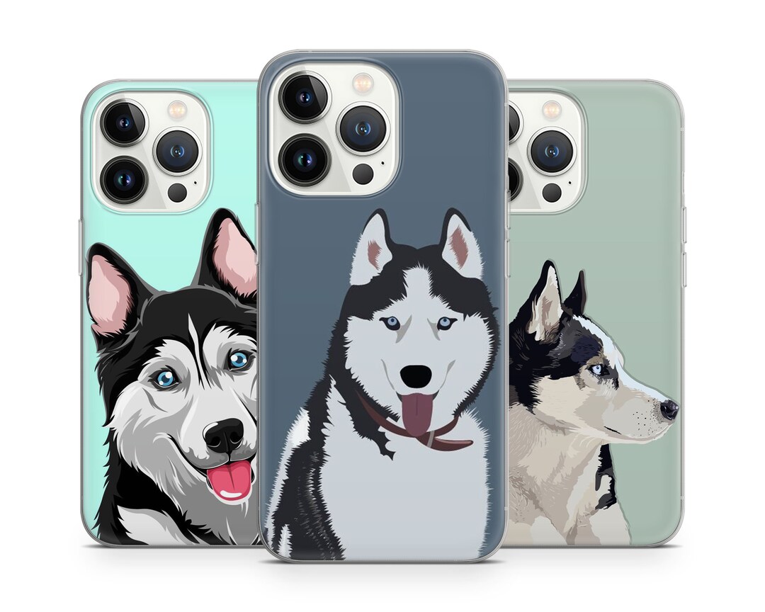Siberian Husky Crew: Stylish Dog Phone Cases for iPhone 15 14 13 12 Pro ...